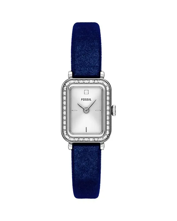 Fossil Raquel 18mm X 29mm Watch - Silver/blue