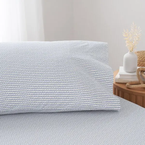 PETITE PLUME La Mer Percale Sheet Set, Twin