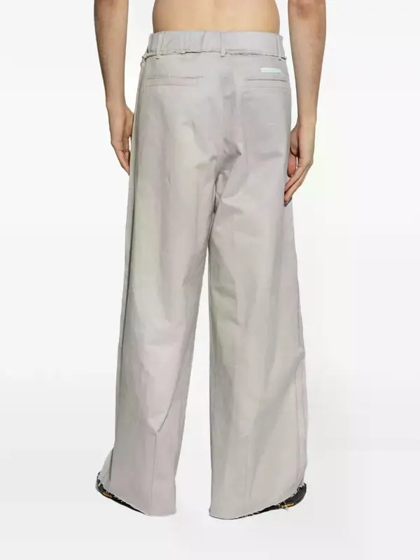 Adidas X Mercedes Frayed Stripe Trousers