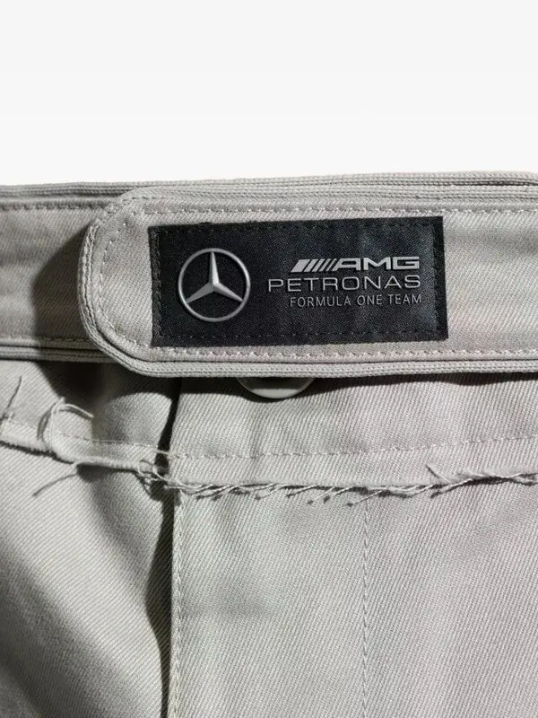Adidas X Mercedes Frayed Stripe Trousers