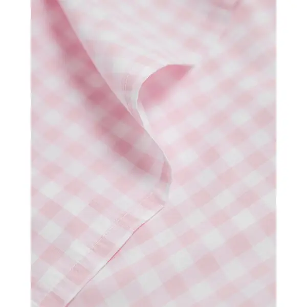 PETITE PLUME Gingham Sheet Set, Full - Pink
