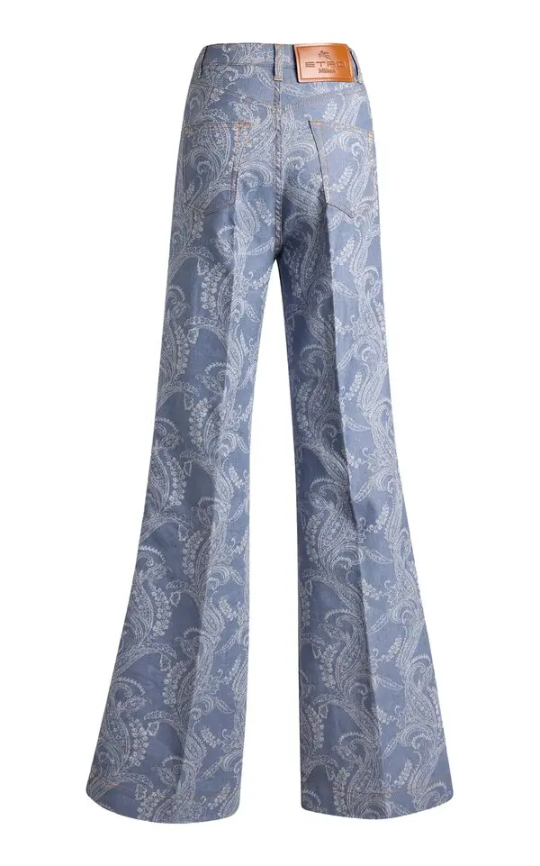 Etro Patterned Flared Jeans