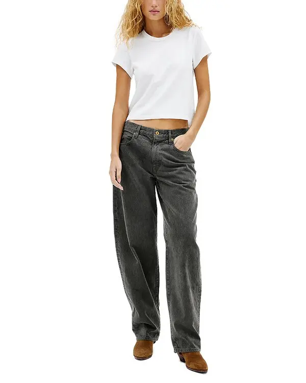 SLVRLAKE Ella Mid-rise Tapered Jeans - Keystone Mountain