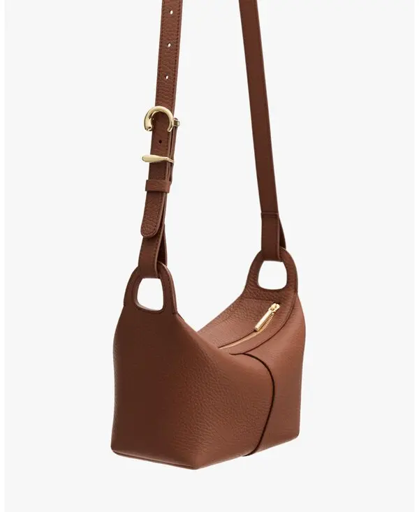 Cuyana Mini Paloma Bag - Dark Chestnut