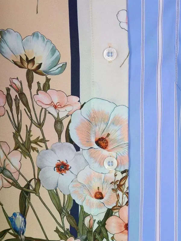 Liu Jo Printed Twill And Poplin Shirt
