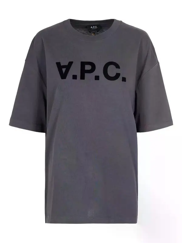 A.p.c. Logo-detail T-shirt - Grey