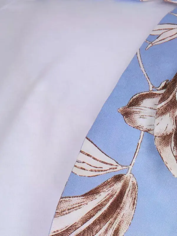 Liu Jo Floral-sleeve T-shirt - White