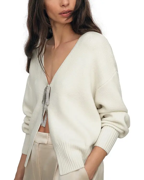 REISS Beau Bow Cardigan