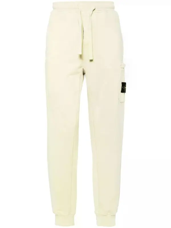 Stone Island Compass-badge Cotton Track Trousers - Green