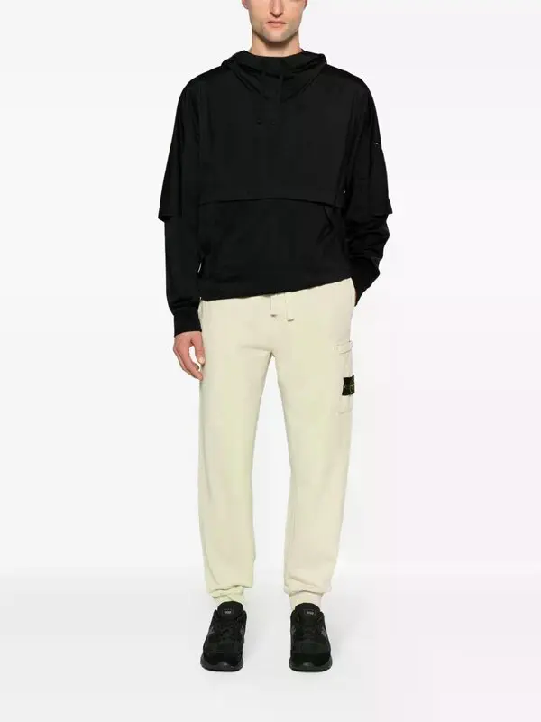 Stone Island Compass-badge Cotton Track Trousers - Green