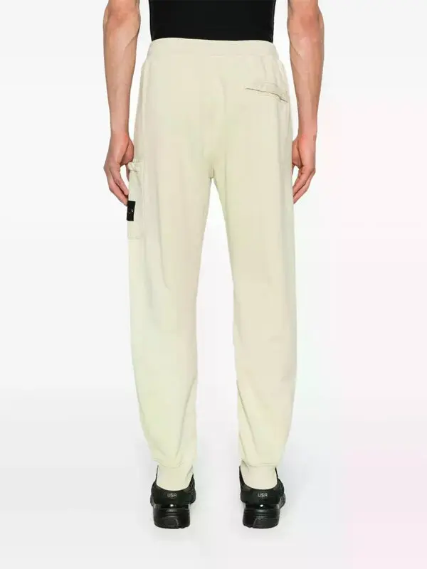 Stone Island Compass-badge Cotton Track Trousers - Green