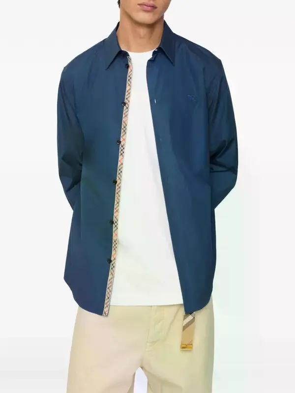Burberry Poplin Shirt - Blue
