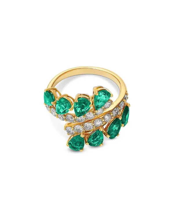 Bloomingdale'S Emerald And Diamond Ring