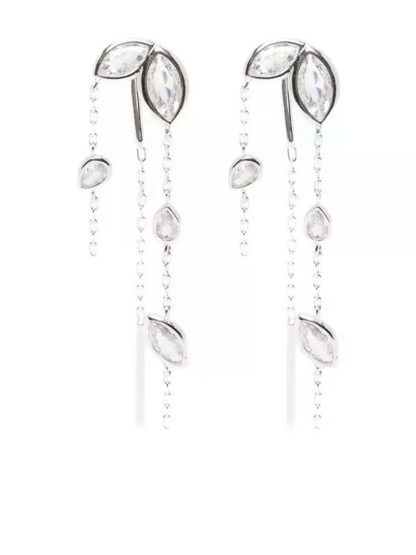 MARIA BLACK Swift 03 Chain Earrings - Silver
