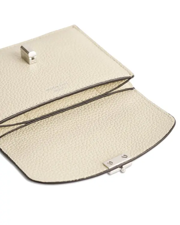 TOTEME Pebbled Leather Card Holder - Fawn