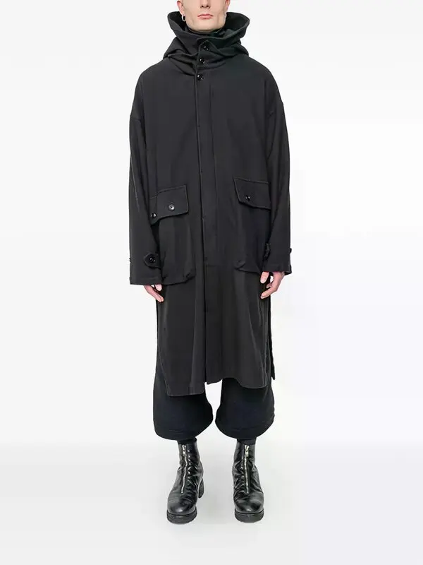 THE VIRIDI-ANNE Hooded Button-up Parka