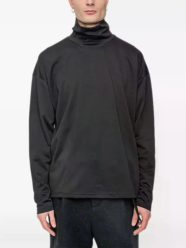 THE VIRIDI-ANNE Turtleneck Long Sleeve Sweatshirt