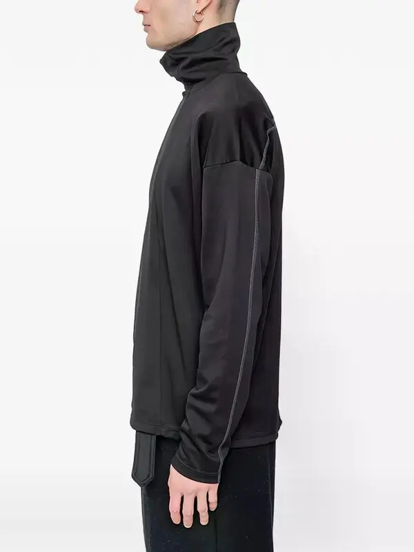 THE VIRIDI-ANNE Turtleneck Long Sleeve Sweatshirt