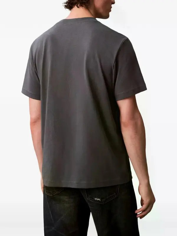 Calvin Klein Logo-embroidered T-shirt - Grey