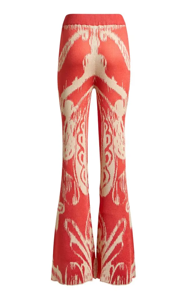 Etro Patterned Knit Flared Pants