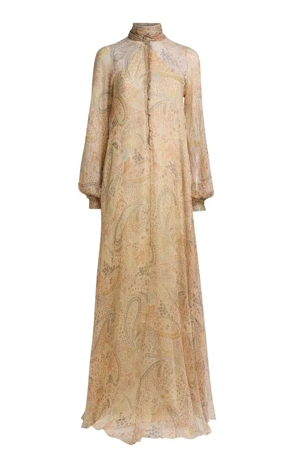 Etro Printed Silk-blend Maxi Dress