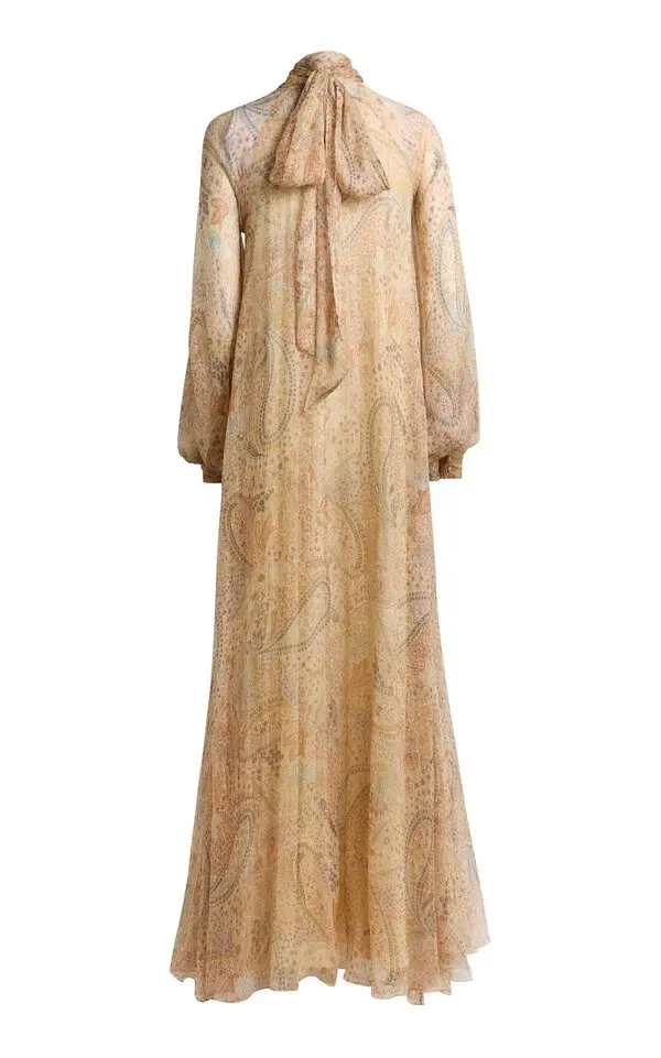 Etro Printed Silk-blend Maxi Dress