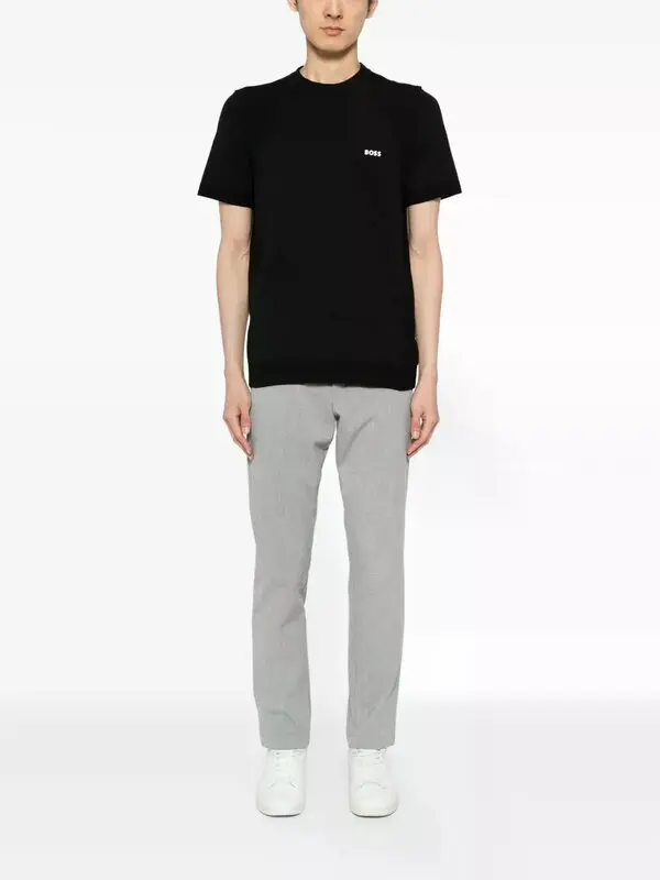 BOSS Logo-print Cotton-blend T-shirt