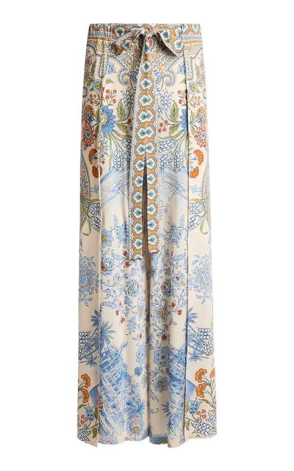 Etro Printed Wide-leg Pants