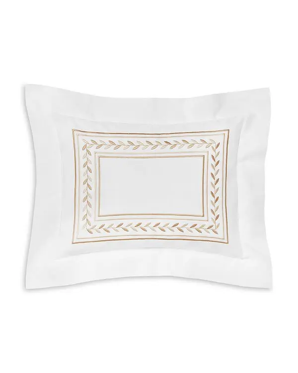 PRATESI Impero Boudoir Sham - White/beige