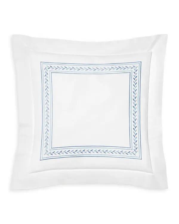 PRATESI Impero Euro Sham - White/medium Blue