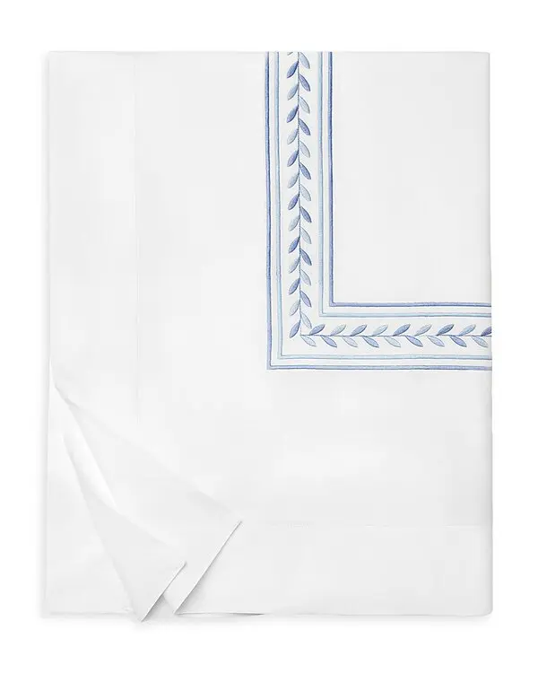 PRATESI Impero Duvet Cover, King - White/medium Blue
