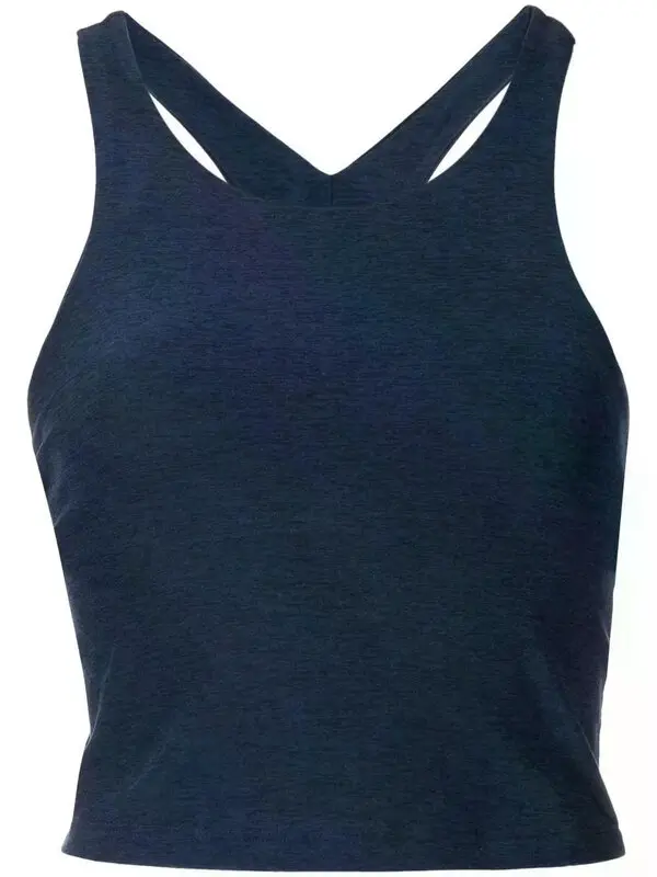 Beyond Yoga Focus Cropped Racerback Tank - Blue