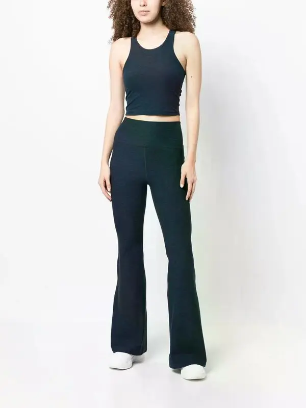 Beyond Yoga Focus Cropped Racerback Tank - Blue