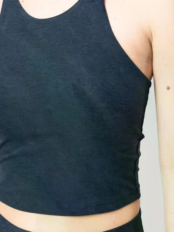 Beyond Yoga Focus Cropped Racerback Tank - Blue