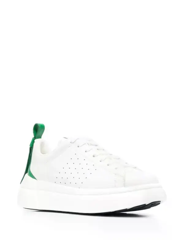 Red Valentino Bow-detail Leather Sneakers