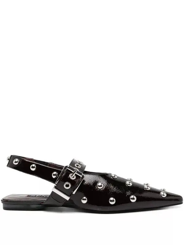 Senso Kingston Flats With Stud Detailing And Buckle Fastening