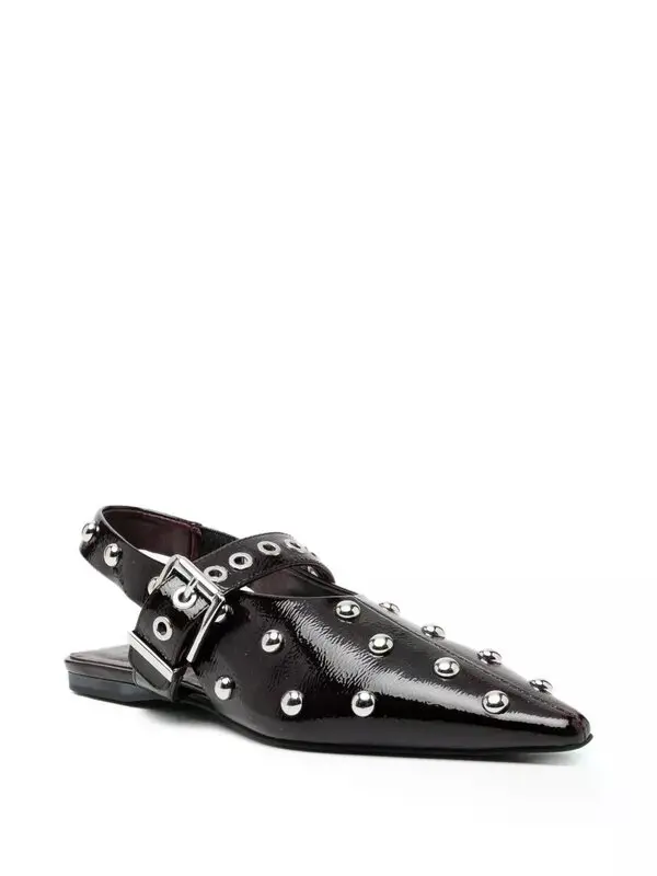 Senso Kingston Flats With Stud Detailing And Buckle Fastening
