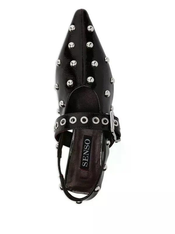Senso Kingston Flats With Stud Detailing And Buckle Fastening