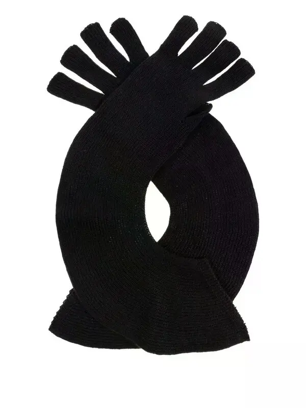 Issey Miyake Ribbed Fingerless Gloves