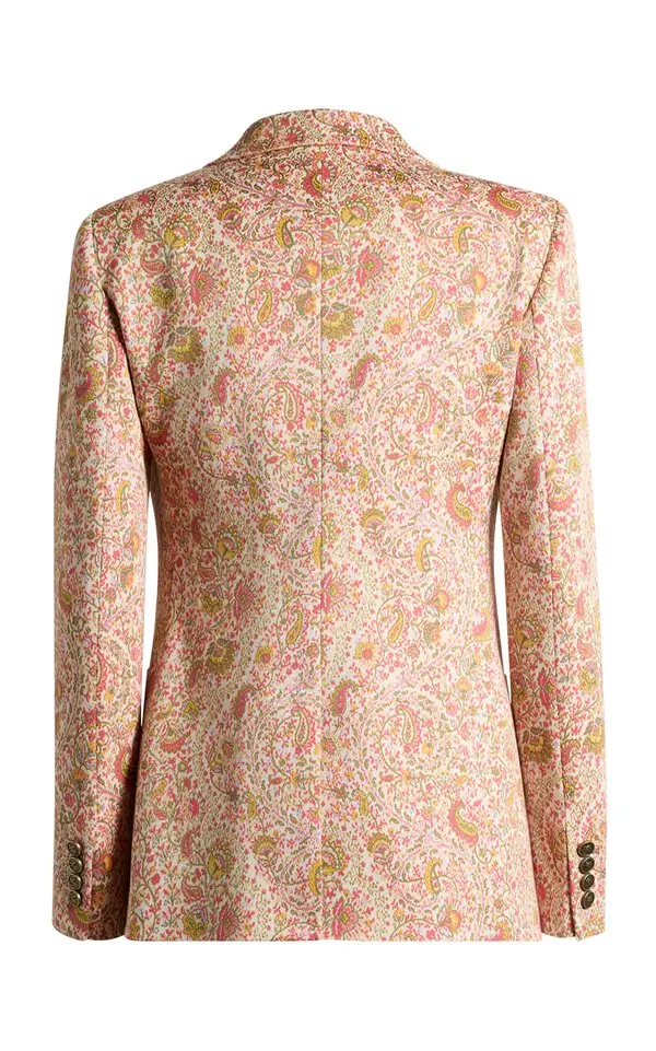Etro Printed Cotton-blend Blazer