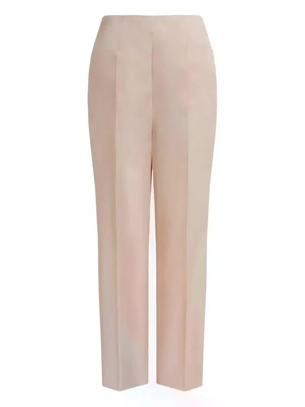 Alberta Ferretti Silk High-waisted Trousers