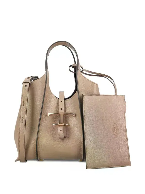 TOD'S T-buckle Mini Tote - Neutrals