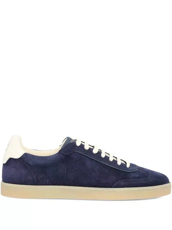Brunello Cucinelli Suede Low-top Sneakers - Blue