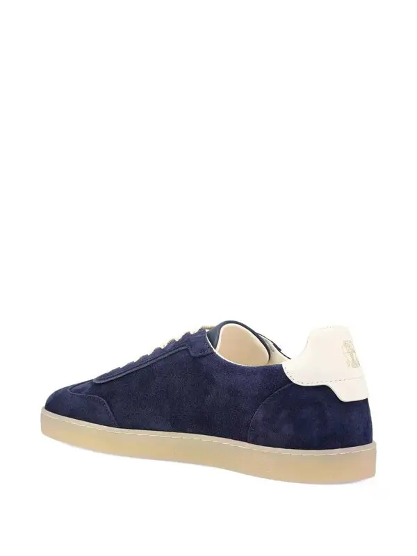 Brunello Cucinelli Suede Low-top Sneakers - Blue