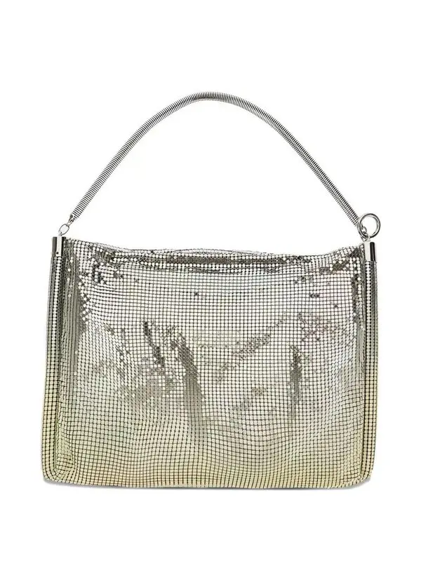 Rabanne Pixel Tube Shoulder Bag - Silver