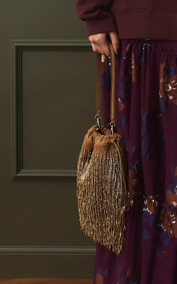 Etro Small Kalispera Shoulder Bag With Fringe