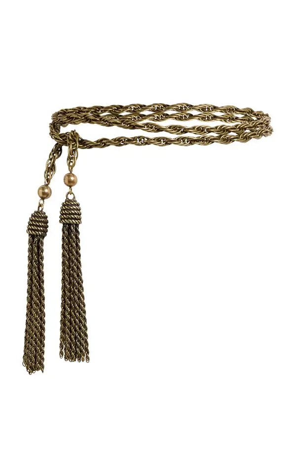 Etro Metal Chain Belt With Tassels