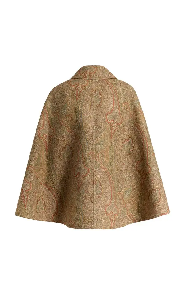 Etro Patterned Cotton-blend Cape