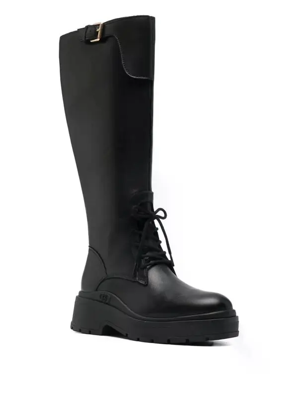 Liu Jo Buckle Lace-up Boots