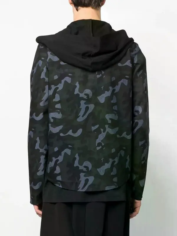 Alchemy Fashions Camouflage-print Hooded Shirt